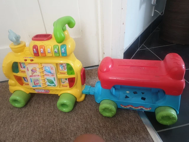 VTECH BABY 4-IN-1 Alphabet Learning Toy Train, Baby Walker 24 Letters £ ...