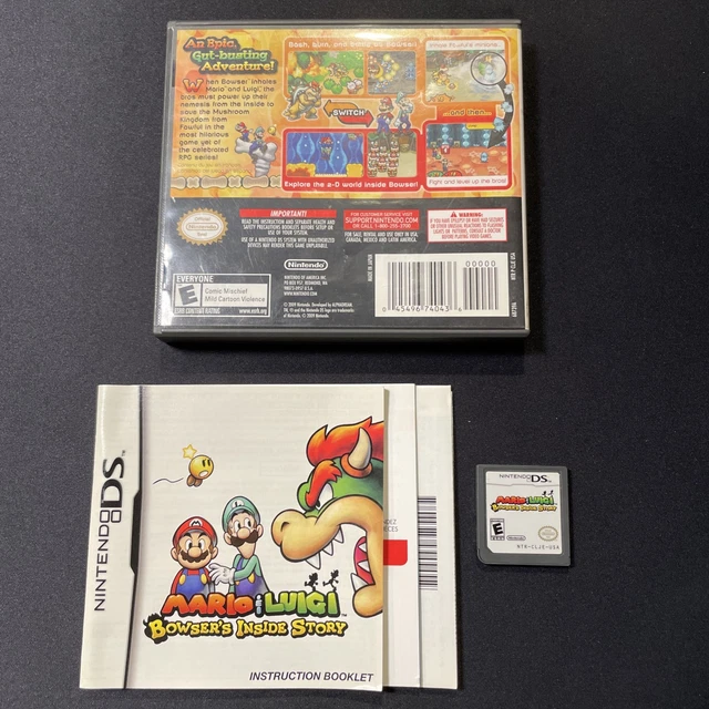 MARIO & LUIGI: Bowser's Inside Story (Nintendo DS) Complete With Manual ...