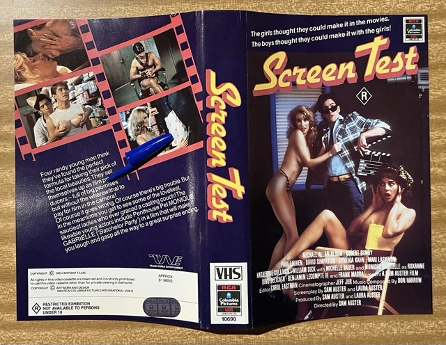 VINTAGE 1985 SCREEN Test VHS Video Cassette Tape 80s Movie RCA RARE $49 ...