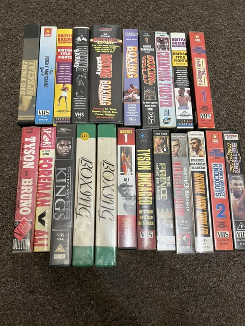 MASSIVE COLLECTION OF Classic Boxing Fights On VHS £0.99 - PicClick UK