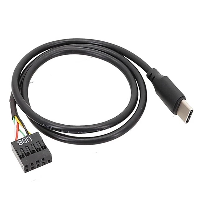 USB 9PIN TO USB C Secondary Screen PC LCD Screen 9Pin USB Cable Adapter ...