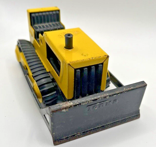 VINTAGE TINY TONKA Mini No 495 Bulldozer - Lot of 2 (Various Condition ...