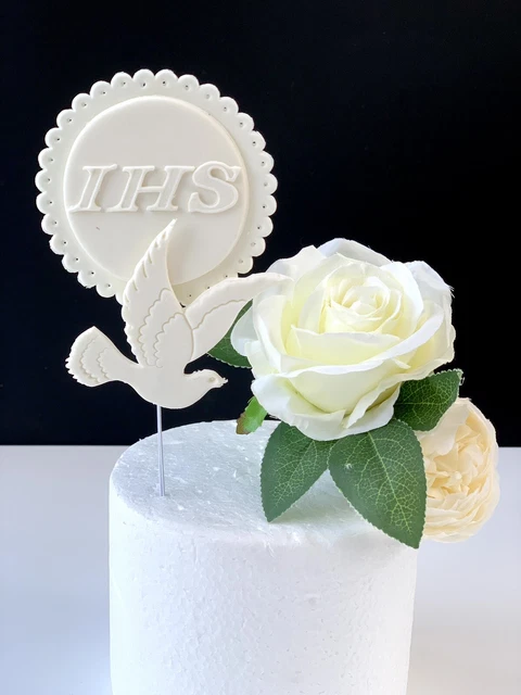 FIRST HOLY COMMUNION Edible Cake Topper ( Host And Dove ) £15.99 ...