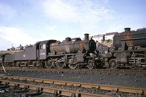 ORIGINAL COLOUR SLIDE of 46505 LMR steam loco £4.99 - PicClick UK