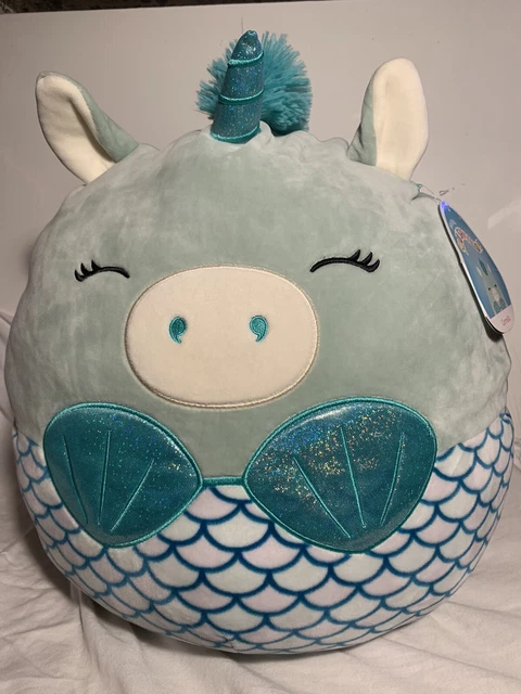 SQUISHMALLOW OFFICIAL KELLYTOY Cornella The Unicorn Mermicorn ...