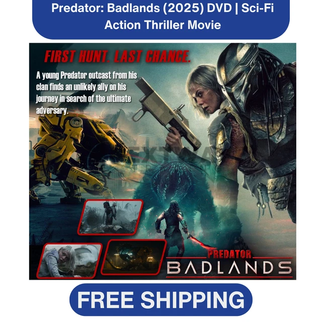 PREDATOR: BADLANDS (2025) DVD Sci-Fi Action Thriller Movie Brand New ...