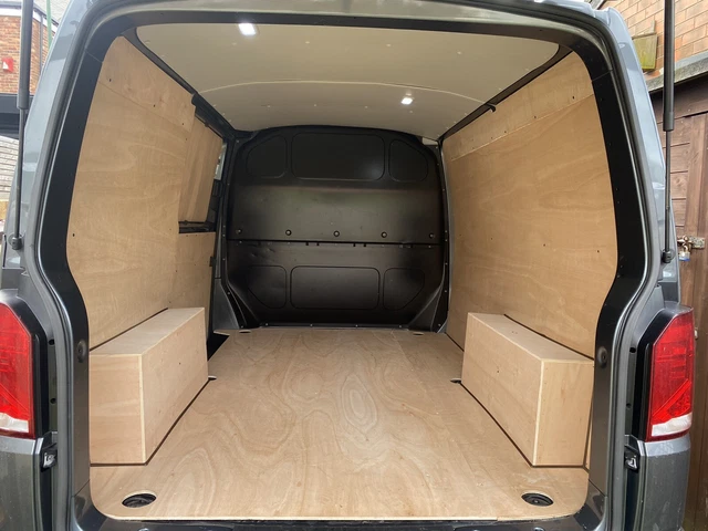 VW TRANSPORTER T5/T6 SWB - Interior Plywood Lining Kit - Ply Paneling £ ...