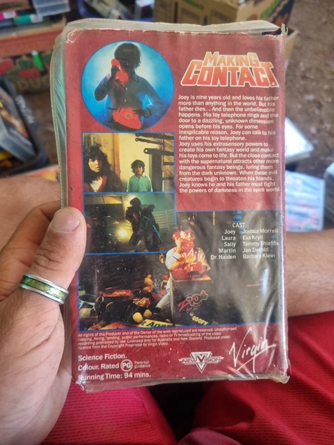 Making Contact Aka Joey Vhs Pal Rare Double Sided Slick Ex Rental 1986