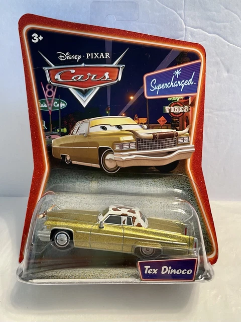 MATTEL DISNEY PIXAR CARS SUPERCHARGED TEX DINOCO CADILLAC COUPE DE ...