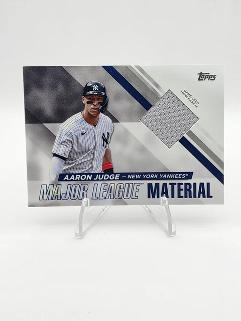 CARTA MATERIALE 2024 Topps Series 1 AARON JUDGE Major League MLM-AJ ...