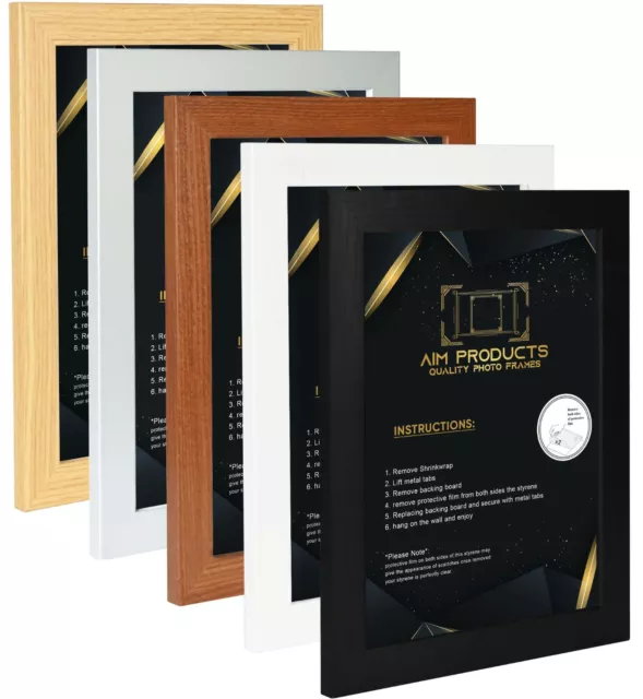 Picture Photo Frames A1 A2 A3 A4 A5 A6 36x24 Poster Frame Black Oak