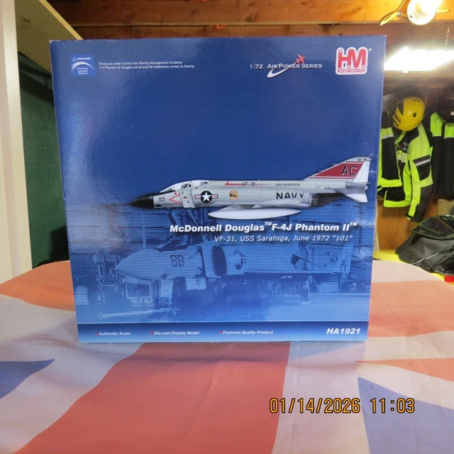 HOBBY MASTER HA1921 Phantom II F-4J USN Tomcatters Vietnam modello ...