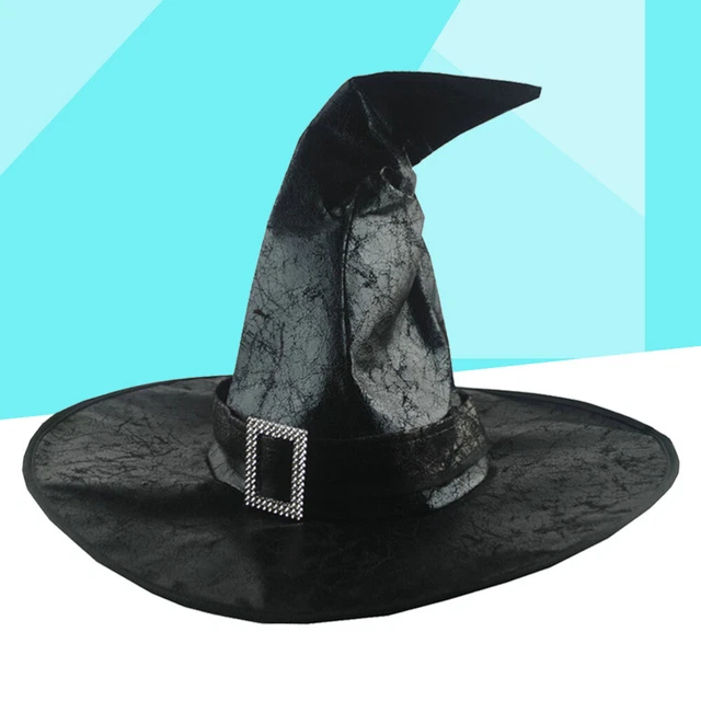 WITCH HAT WIZARD Party Hats Black Caps Kids Costume Accessories £8.98 ...