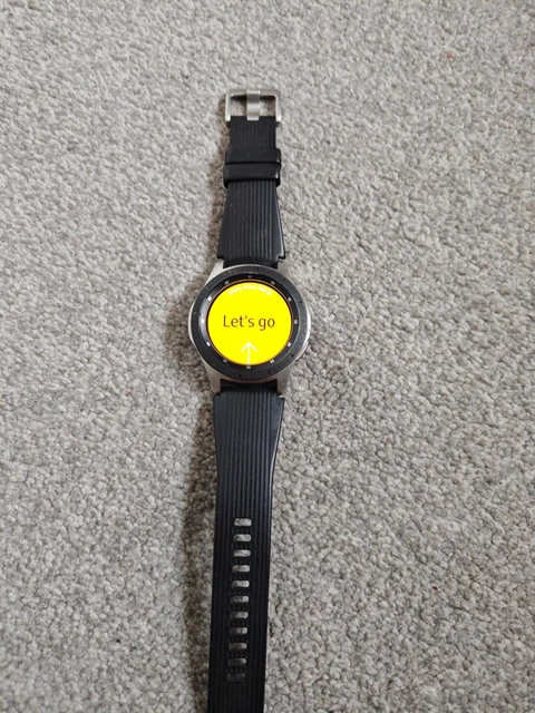 SAMSUNG GALAXY WATCH SM-R800, silver, 46mm, Wi-Fi *read Description ...