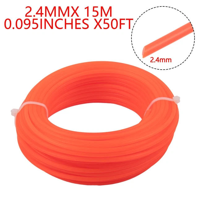 HEAVY DUTY TRIMMER LINE 2.4mm X 15M FOR PETROL TRIMMERS TRIMMER WIRE CORD £6.79 - PicClick UK