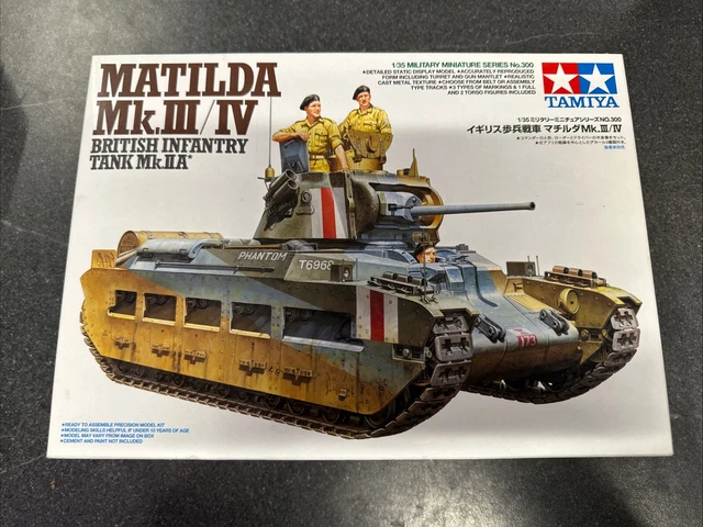 TAMIYA 1/35 SCALE WW2 Matilda MKIII/IV British Infantry Tank £29.99 ...