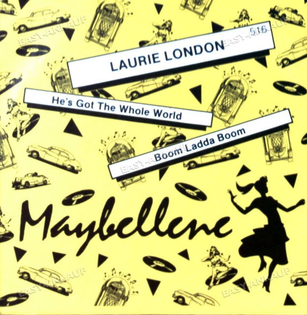 LAURIE LONDON - He's Got The Whole World / Boom Ladda Boom Europe 7in ...