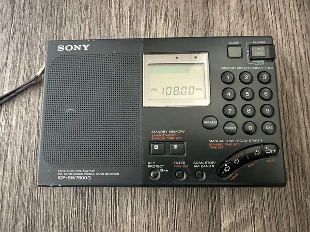 SONY ICF-SW7600G WORLD Band Receiver FM Stereo SW MW LW SSB SYNC AM Radio £49.99 - PicClick UK