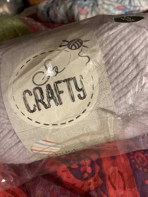 SO CRAFTY CHUNKY yarn 400g Platinum £4.99 - PicClick UK