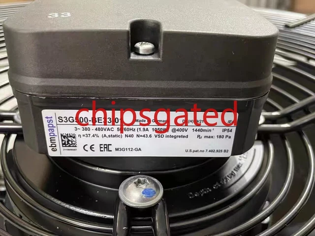 EBMPAPST S3G500-BE33-01 AC 380/480V 1050W Centrifugal Fan In Box $1,985 ...
