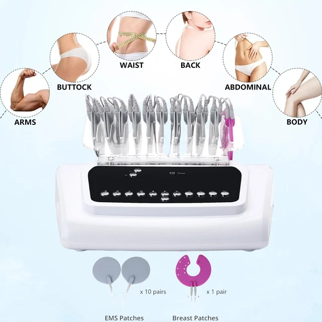 2 IN 1 EMS Microcurrent Slim Machine Muscle Stimulation Body Relaxation ...