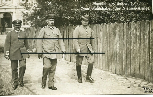 GENERAL DER INFANTERIE Otto von Below mit Stab - Pour le Merite mit ...