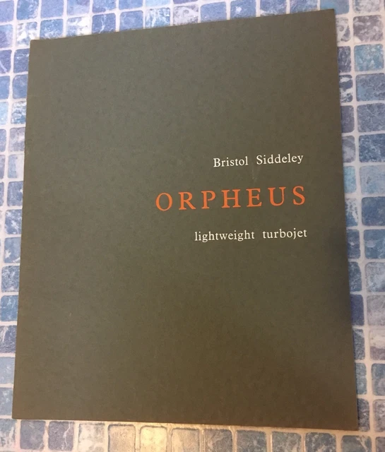 BRISTOL SIDDELEY ORPHEUS Aircraft Jet Engine 1959 20 Page Sales ...