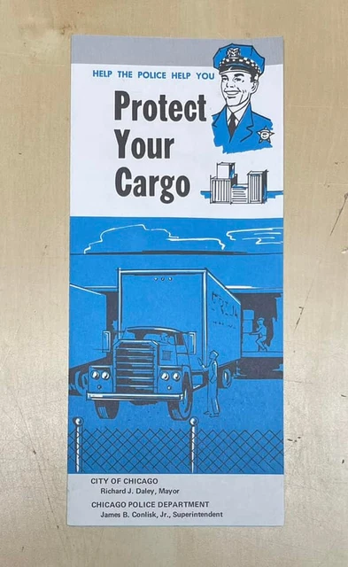 VINTAGE ORIGINAL 1972 Chicago Police Pamphlet / Brochure Protect Your ...