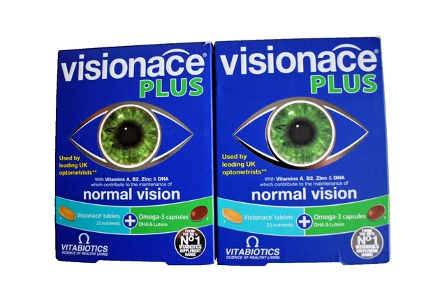 2 X 56 Pack Vitabiotics - Visionace Plus Healthy Eyes & Vision -112 ...
