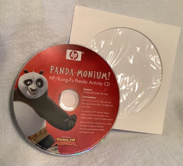HP PANDA-MONIUM! KUNG-FU Panda Activity CD WIN 2000/XP/Vista DreamWorks ...