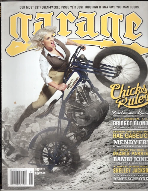 GARAGE MAGAZINE ISSUE #21 Hot Rod Custom Cars Bikes Sexy Pin Up Bridget ...