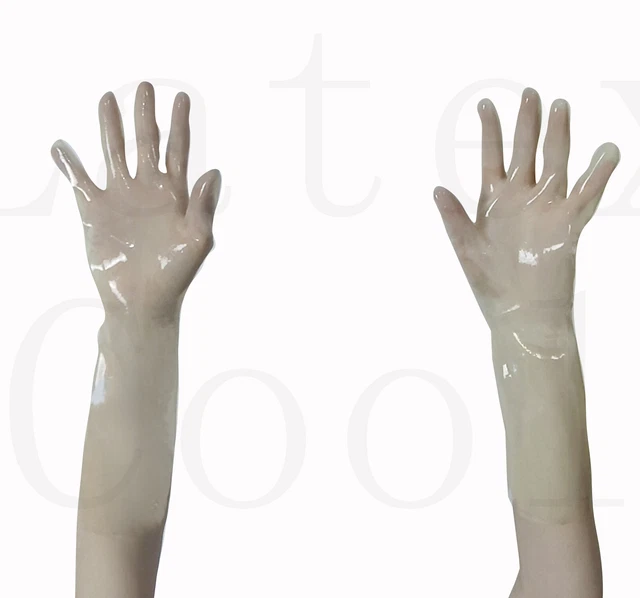 LATEX GUMMI HANDSCHUHE völlig glatt Transparent EUR 15,99 - PicClick DE