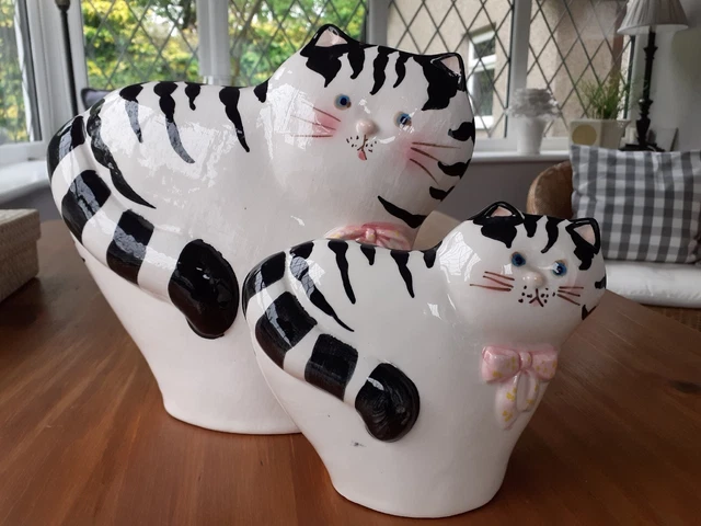 VINTAGE SIA POTTERY Pair of Cats in VGC £19.99 - PicClick UK