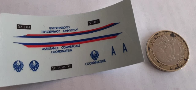 DECALCOMANIE DECALS DÉCO citroen 2cv renovation norev assistance ...