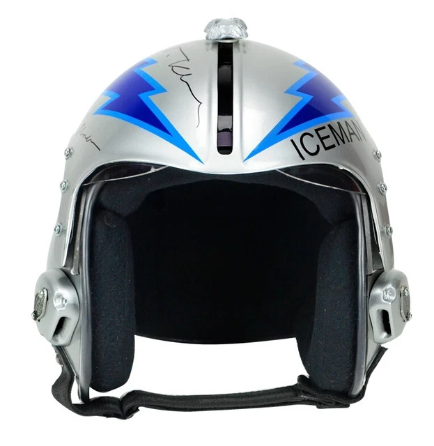 TOP GUN VAL Kilmer signed ICEMAN Flight Helmet Private signing ...