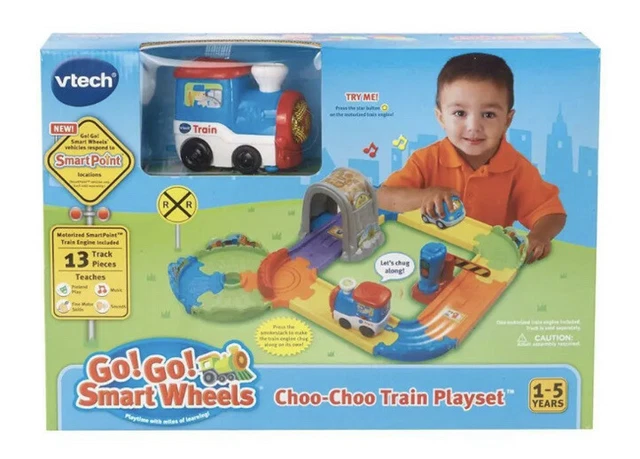 VTECH GO! GO! Smart Wheels Treasure Mountain Train Adventure Playset ...