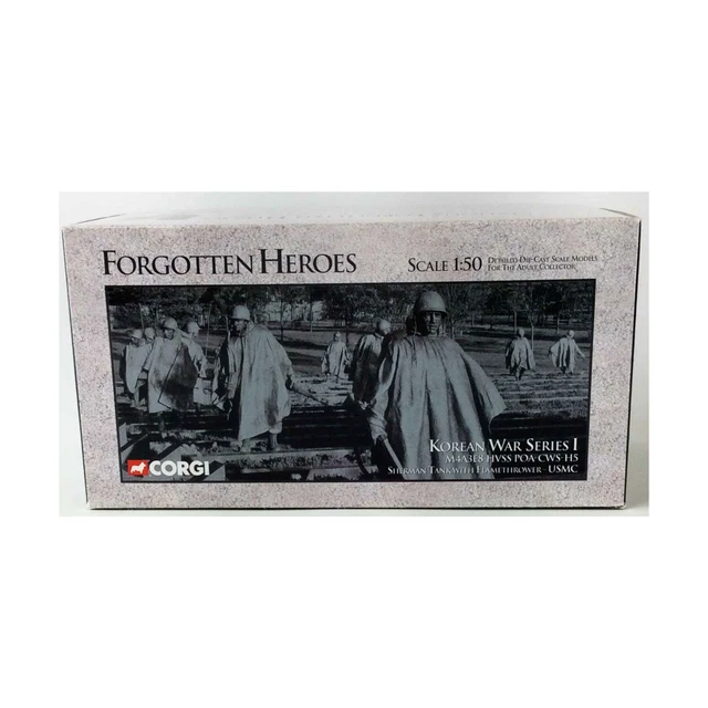 CORGI CLASSICO STORICO Modello 1/M4A3E8 Sherman Tank Con Lanciafiamme U ...