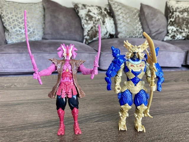 POWER RANGERS NINJA Steel Villains - 12.5cm Ripcon & Galvanax Figures £ ...