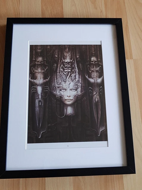 HR GIGER KUNSTDRUCK Poster Alien Xenomorph Facehugger Necronomicon - Li ...