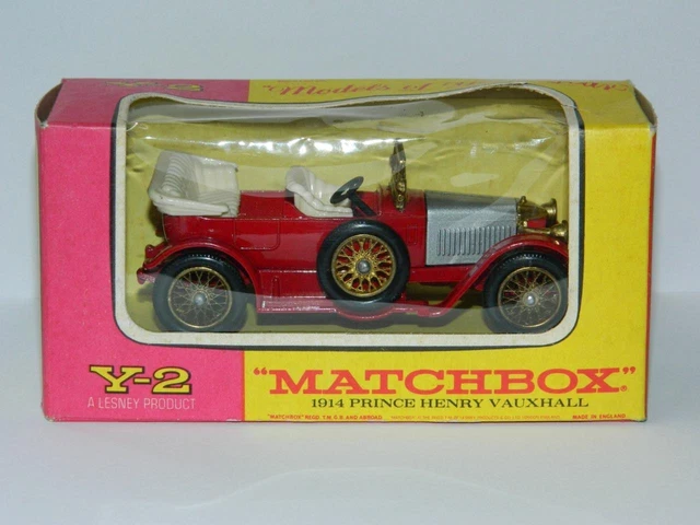 MATCHBOX LESNEY MODELS Of Yesteryear Emballé 1914 Prince Henry Opel Y2 ...