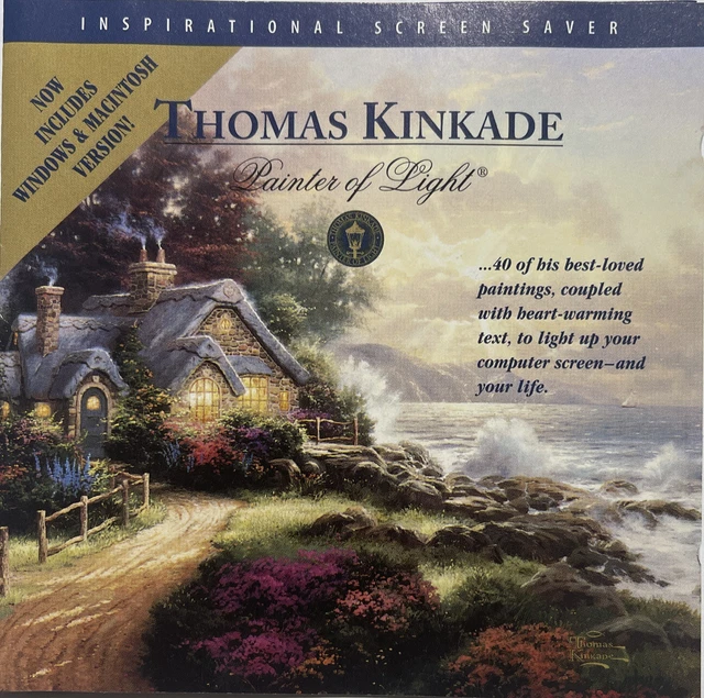 THOMAS KINKADE PAINTER Of Light-Inspiration Screen Saver (1998, Thomas ...