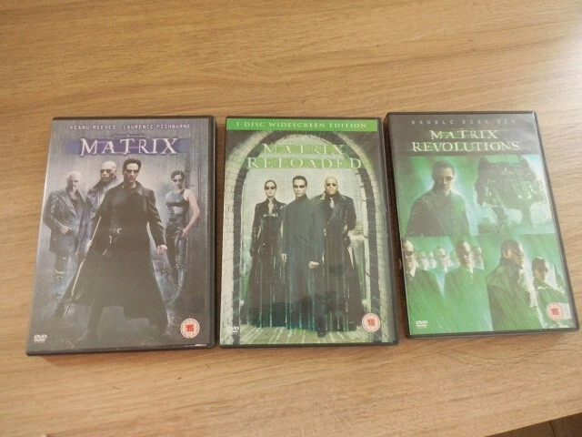 THE MATRIX TRILOGY DVD Bundle The Matrix & Reloaded & Revolutions £9.25 ...
