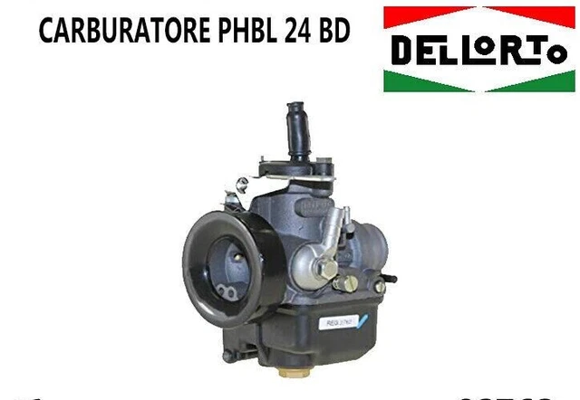 02762 CARBURATORE DELLORTO Phbl 24 Bd 2T Aerox Booster Phantom F12 F15 ...