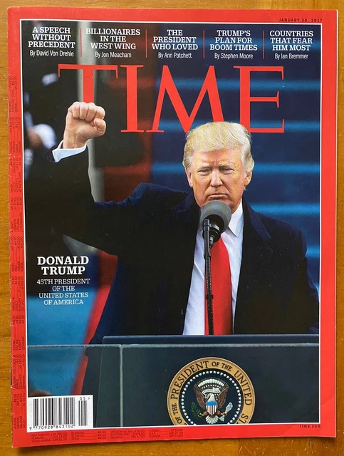 TIME MAGAZINE 2017 Donald Trump Inauguration 45th President Elect NO ...