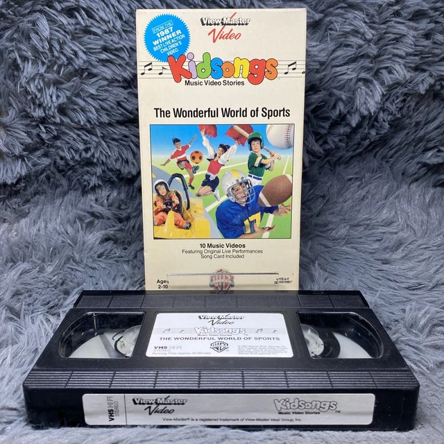 KIDSONGS THE WONDERFUL World Of Sports VHS Tape 1987 View-Master Video ...