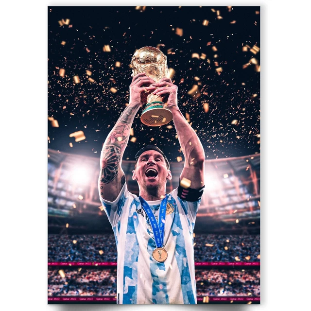 LIONEL MESSI ARGENTINA Poster | The GOAT Football Poster, Wall Art ...