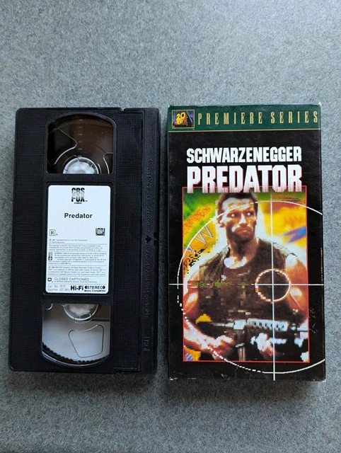 PREDATOR VHS (20TH Century Fox, 1987, Rated R, Premiere Series Edition ...