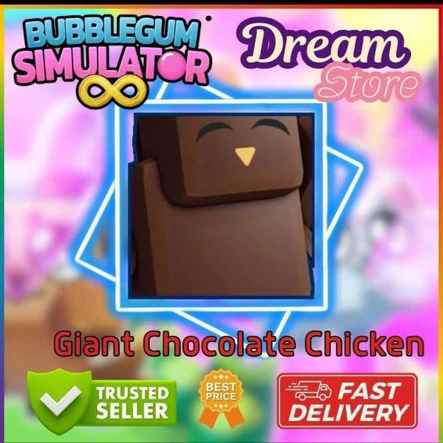 BGSI BUBBLE GUM Simulator Infinity 🫧Giant Chocolate Chicken GCC 🐓 Fast 🚚 $69.50 - PicClick AU