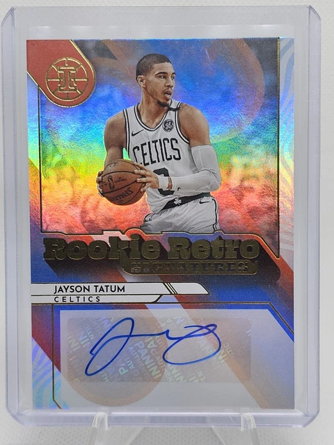 JAYSON TATUM 2020-21 Illusions Rookie firme retrò #RRS-JYT SSP! CELTICS ...