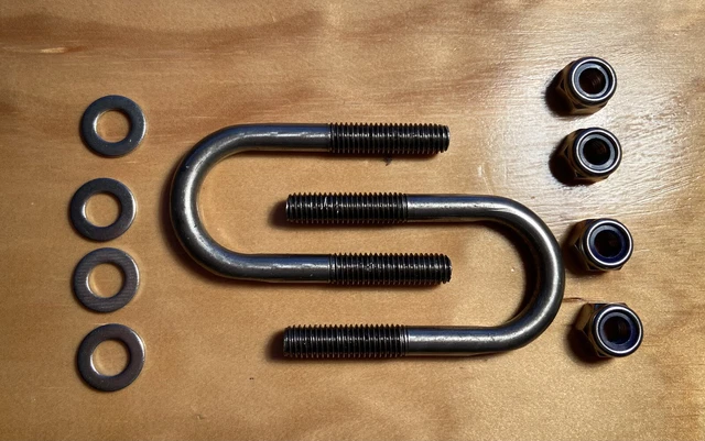 TRIUMPH TIGER CUB T20 (SS/SH) 2x U BOLT Stainless Heavyweight Forks ...